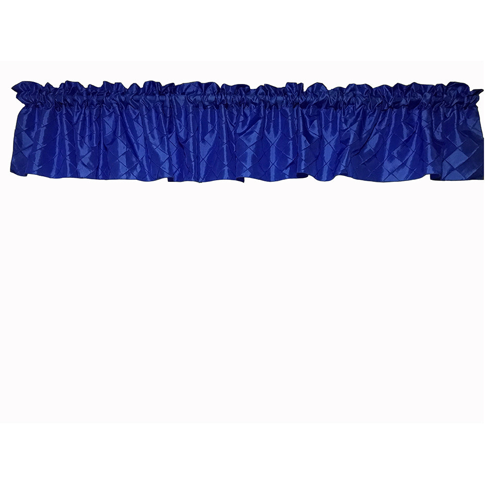 Pintuck Window Valance 52" Wide - Royal Blue – LoveMyFabric